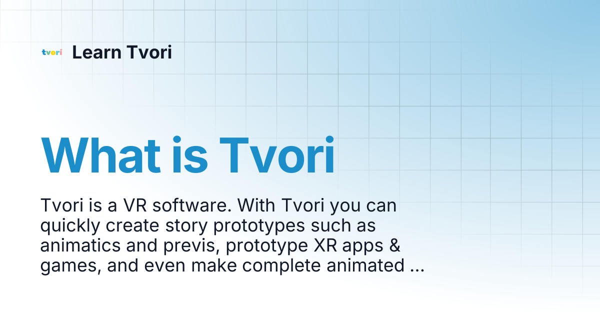 What is Tvori | Public & Pro | Learn Tvori